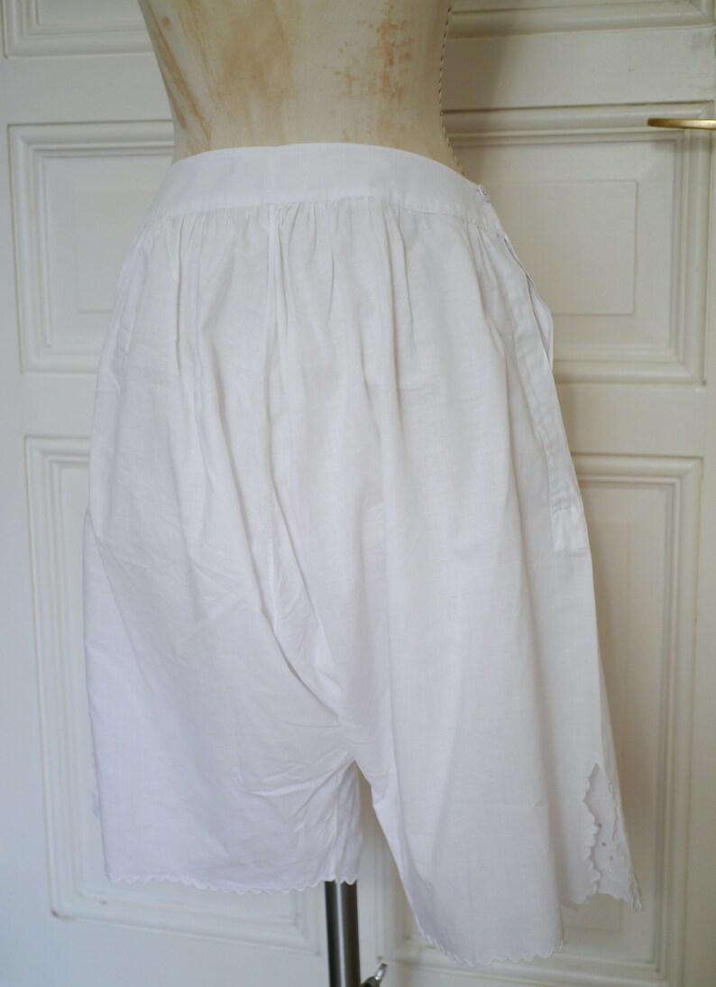 Cotton Bloomers Antique Cotton Lace Trim Drawers / Waist - Etsy