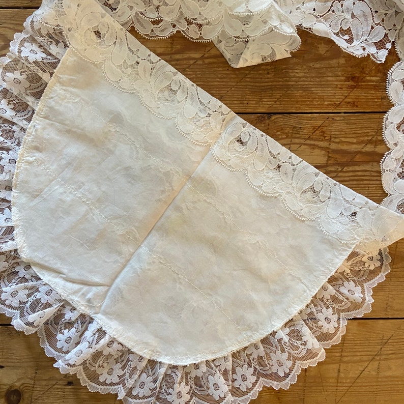 2 Set Vintage Aprons With Lace, Waitress Servant Half Apron, White ...