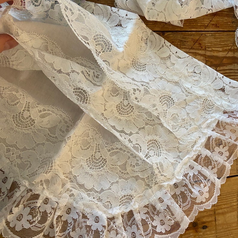 2 Set Vintage Aprons With Lace, Waitress Servant Half Apron, White ...
