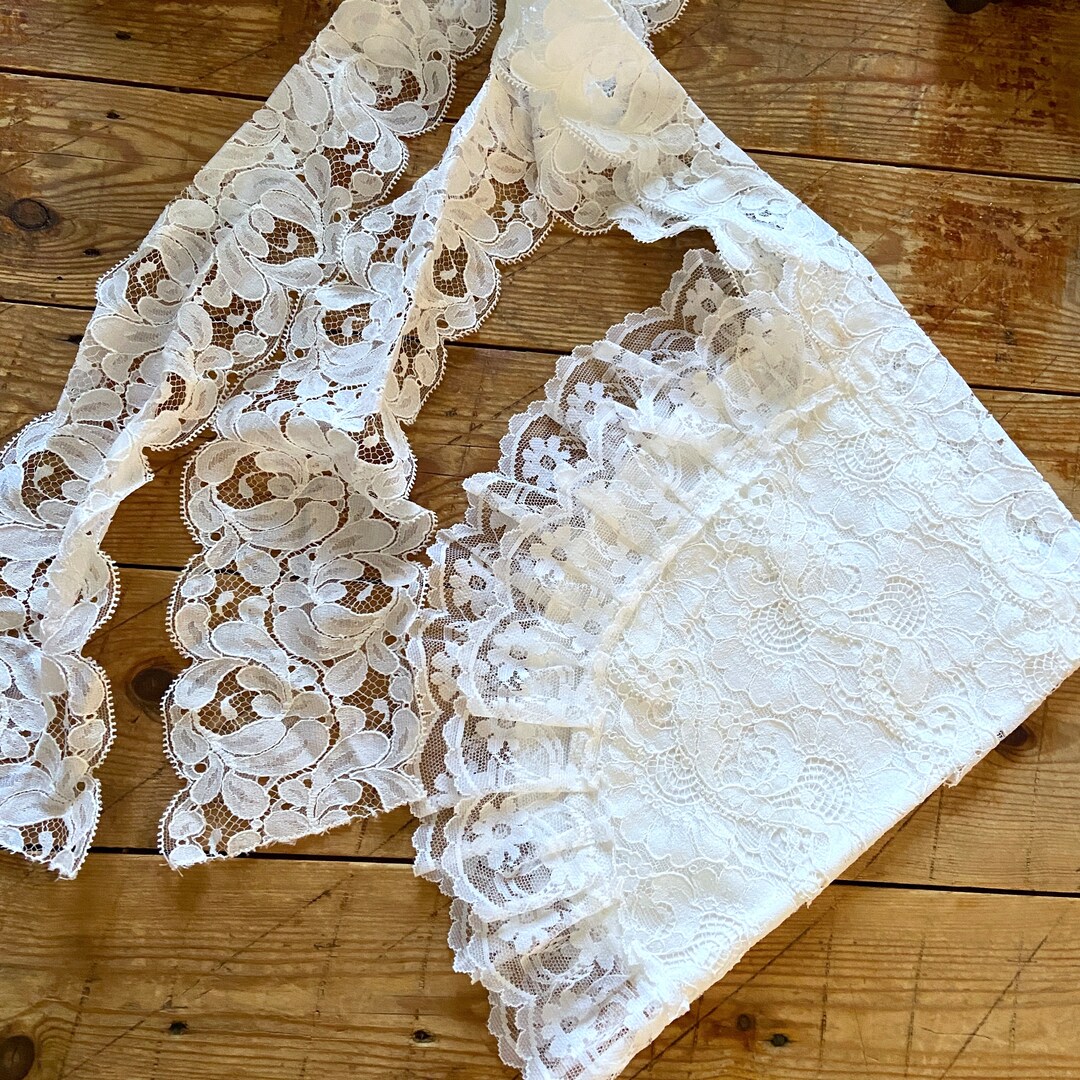 Vintage Apron With Lace, Waitress Servant Half Apron, White Cotton - Etsy