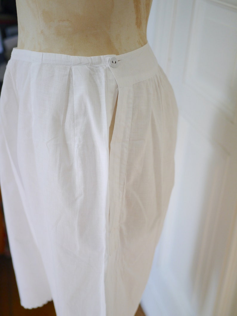 Cotton Bloomers Antique Cotton Lace Trim Drawers / Waist | Etsy