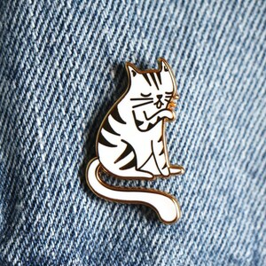 CAT Enamel Pin Enamel Pin Cat Cat Lapel Pin Cat Pin Cat - Etsy