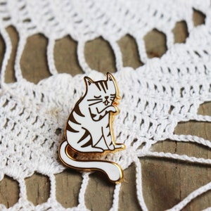 CAT Enamel Pin Enamel Pin Cat Cat Lapel Pin Cat Pin Cat | Etsy