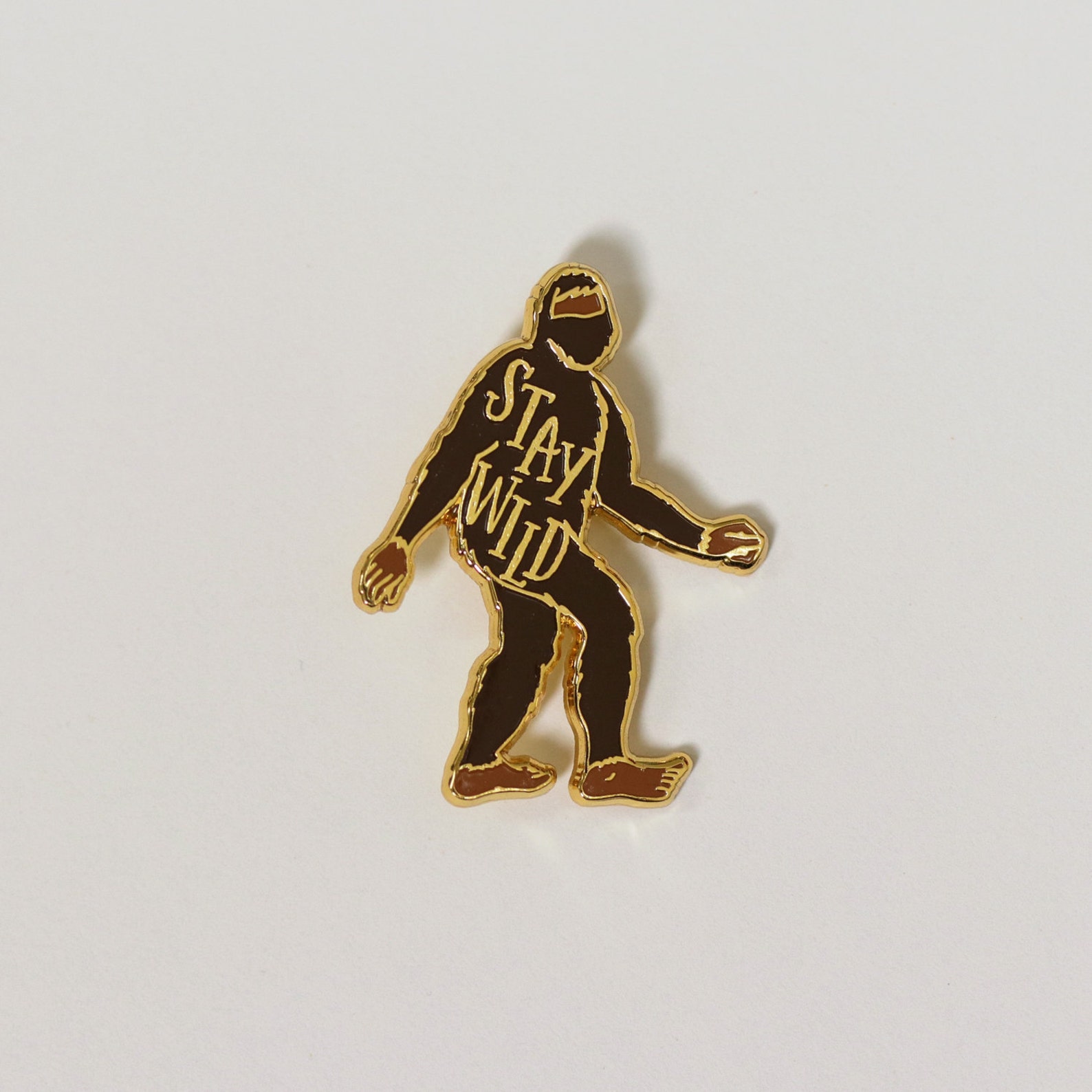 BIGFOOT Enamel Pin Sasquatch Yeti Hard Enamel Pin Cryptid | Etsy