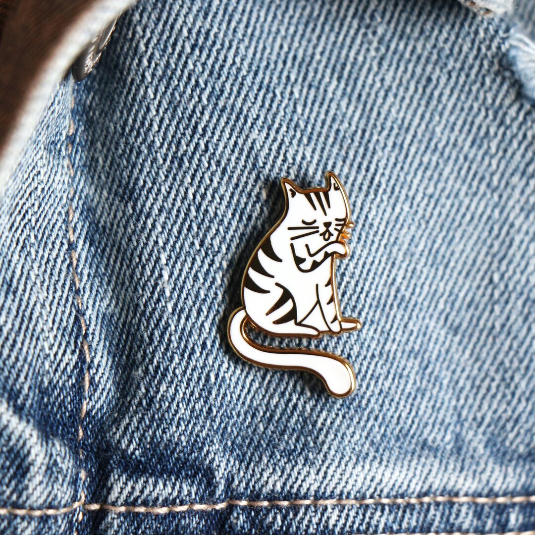 CAT Enamel Pin Enamel Pin Cat Cat Lapel Pin Cat Pin Cat - Etsy
