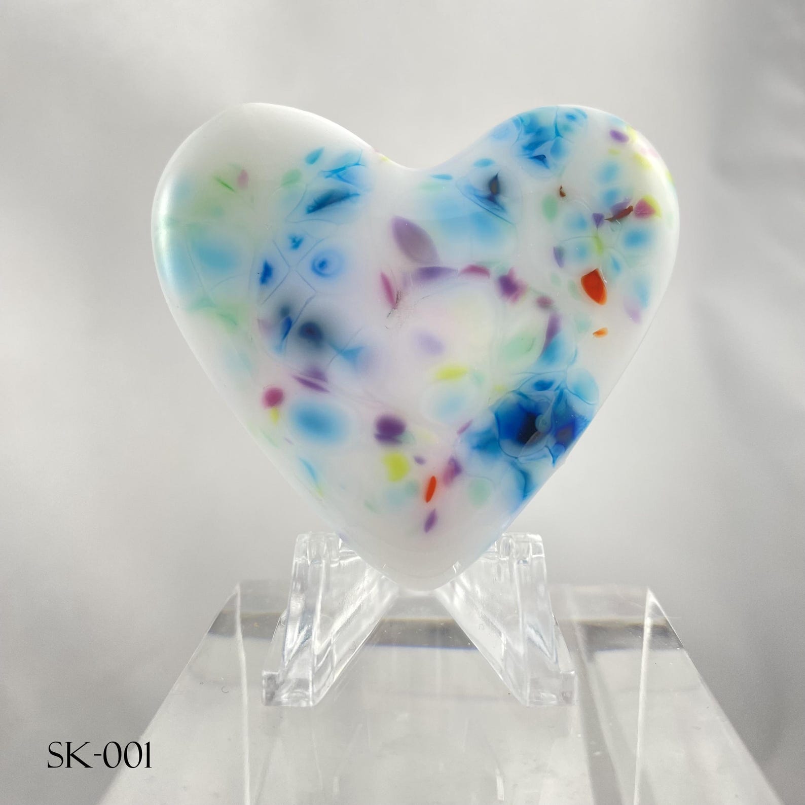 Fused Glass Heart (sk) - Etsy