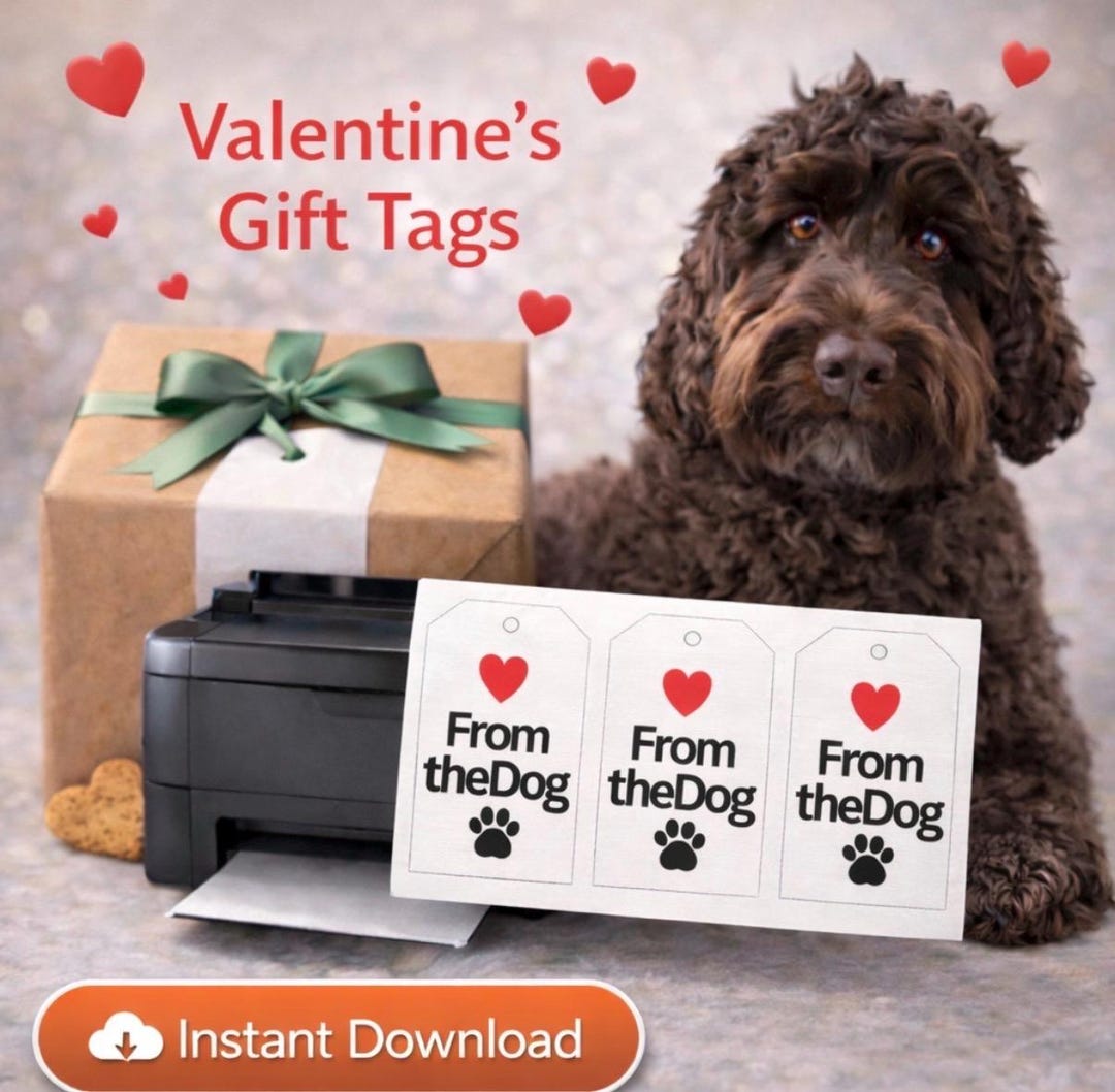 From the Dog Gift Tags - Instant Download - Etsy