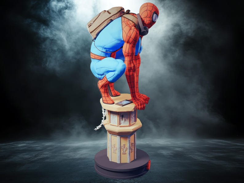 Spiderman STL Fan Art Figure | Comic Superhero Statue | 3D Printable ...