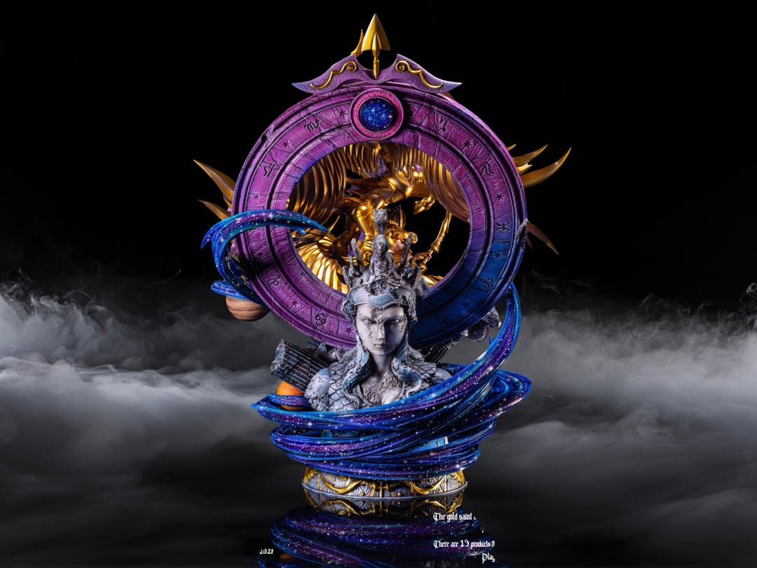 Golden Archer Guardian STL | Zodiac Bow Warrior Diorama | Mythic ...