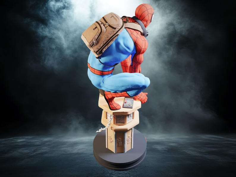 Spiderman STL Fan Art Figure | Comic Superhero Statue | 3D Printable ...