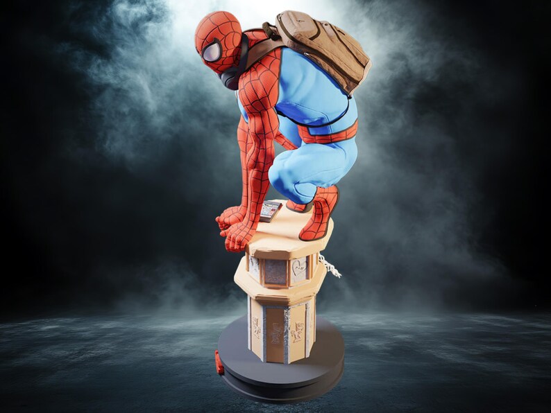 Spiderman STL Fan Art Figure | Comic Superhero Statue | 3D Printable ...