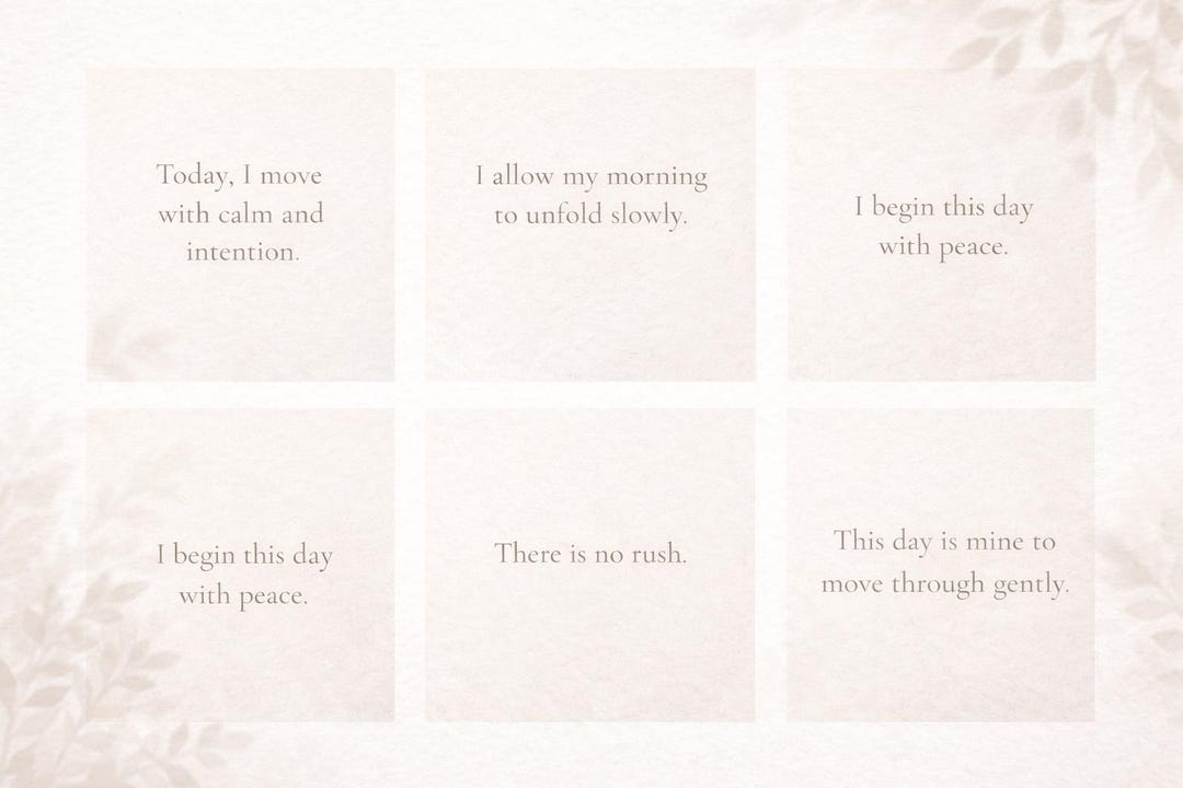 Calm Affirmation Cards Printable | Minimal Neutral Wall Art | Peaceful ...