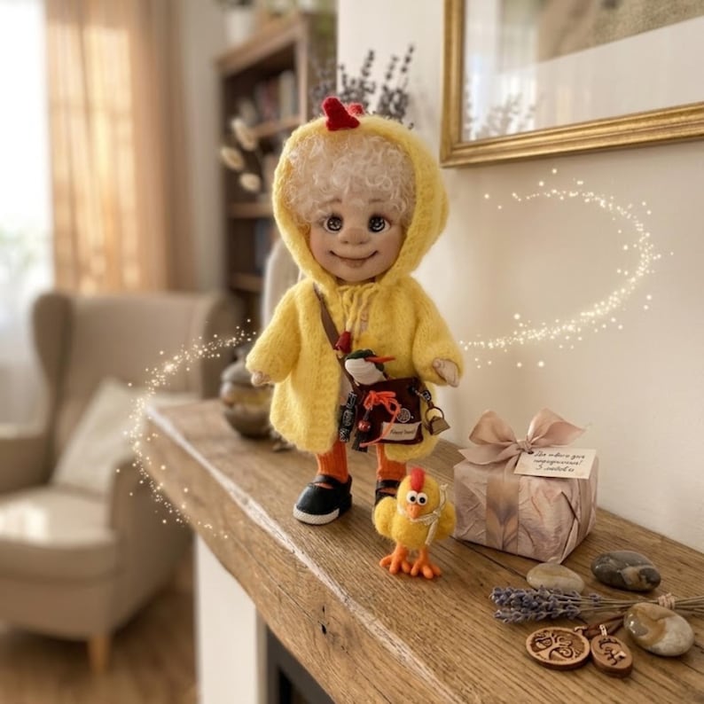 Personalized Birthday Gift, Handmade Dress up Doll With Clothes,textile ...