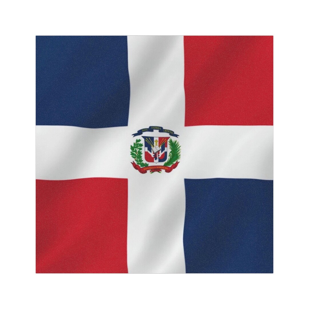 Dominican Republic Flag Car Magnet | Square Flag Magnet - Etsy