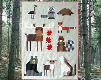 Woodland Creatures Pattern - Etsy