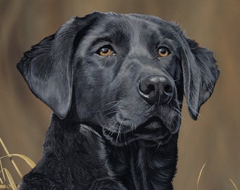 Floral Black Lab Fabric Black Lab Florals Fabric by - Etsy