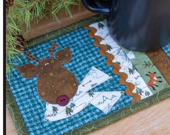 Tulip Mug Rug Kit, the Whole Country Caboodle, BX176, Leanne Anderson ...