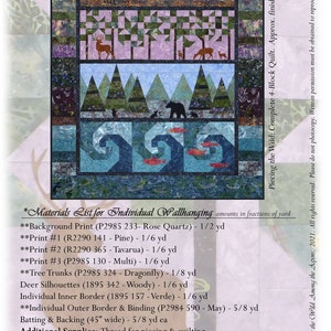 Piecing the Wild: Among the Aspens Wall Hanging Pattern, Wildfire ...