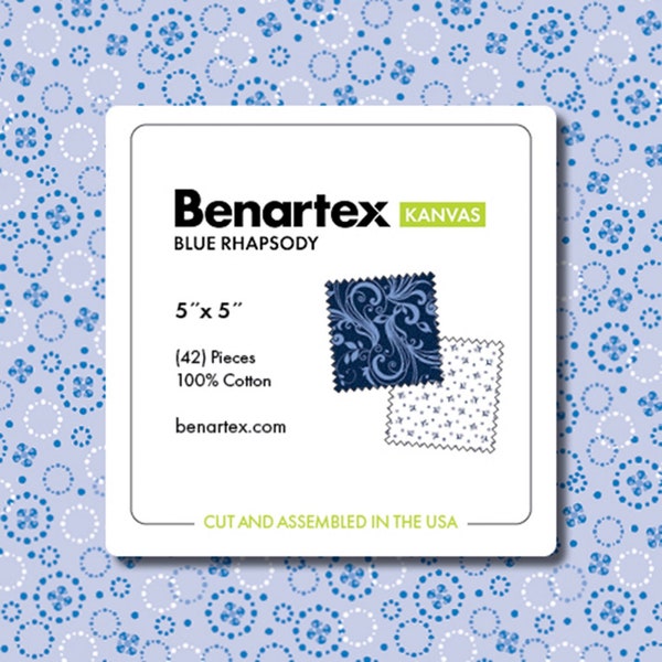 Blue Charm Pack for Quilting - Etsy