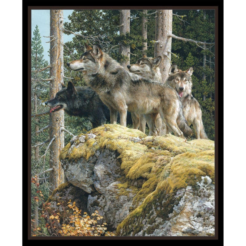 Wolf Fabric Panel - Etsy