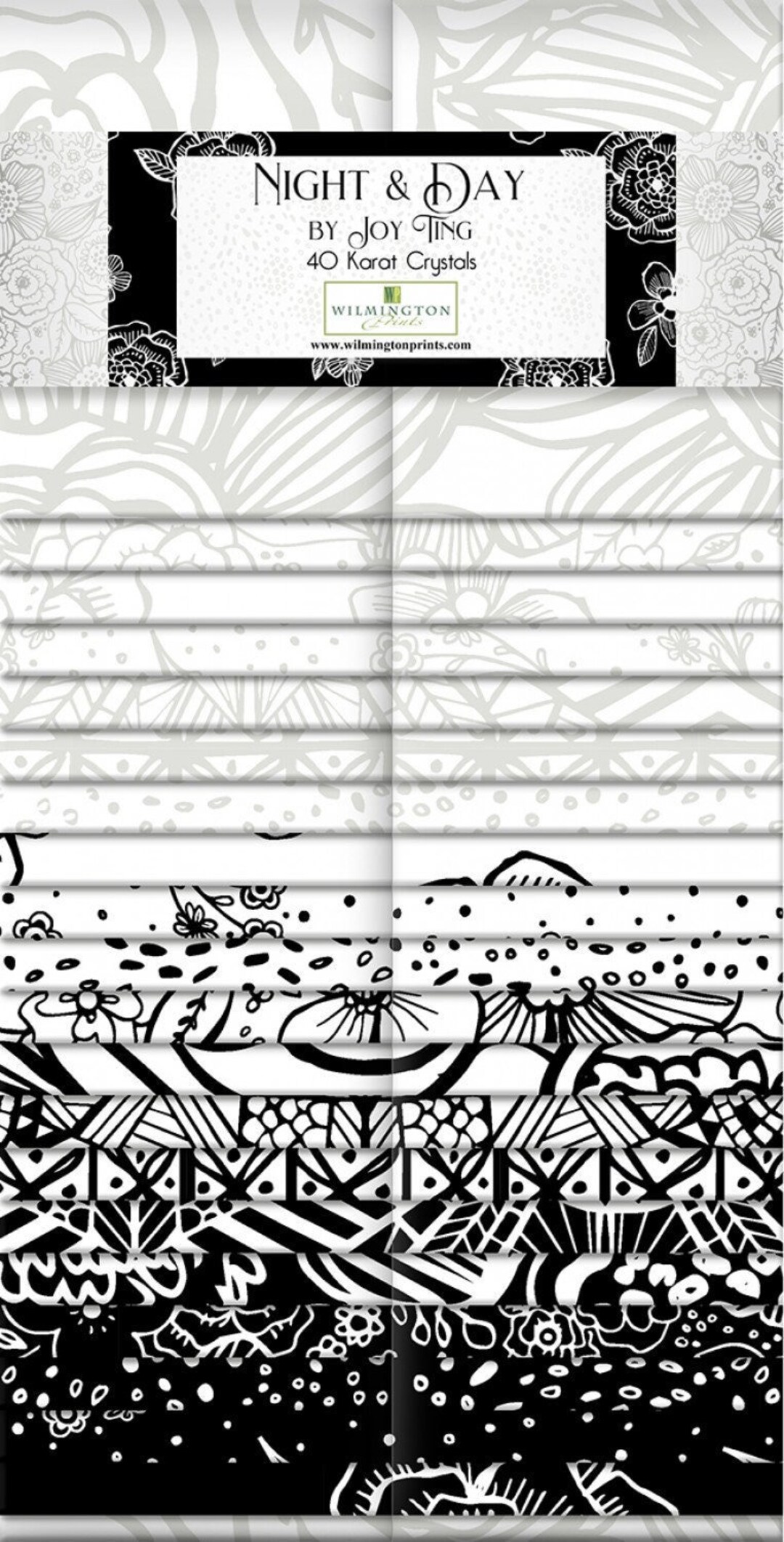 Night & Day Jelly Roll, Wilmington Prints, Joy Ting, Startingstitches, 2.5" Fabric Strips, 100% ...