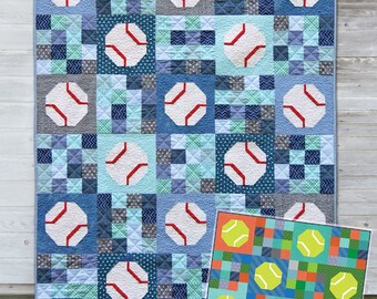 Batter up Quilt Quilting Pattern From Cluck Cluck Sew Patterns - Etsy