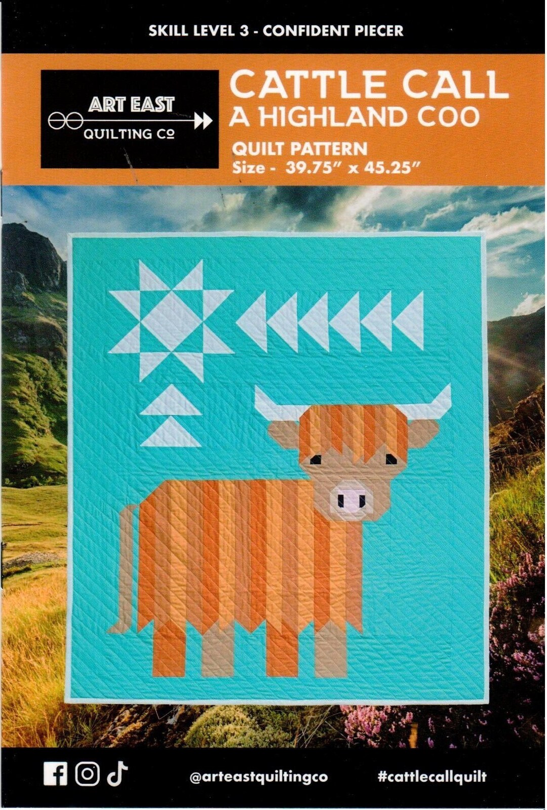 Cattle Call A Highland Coo Quilt Pattern, Art East Quilting Co ...