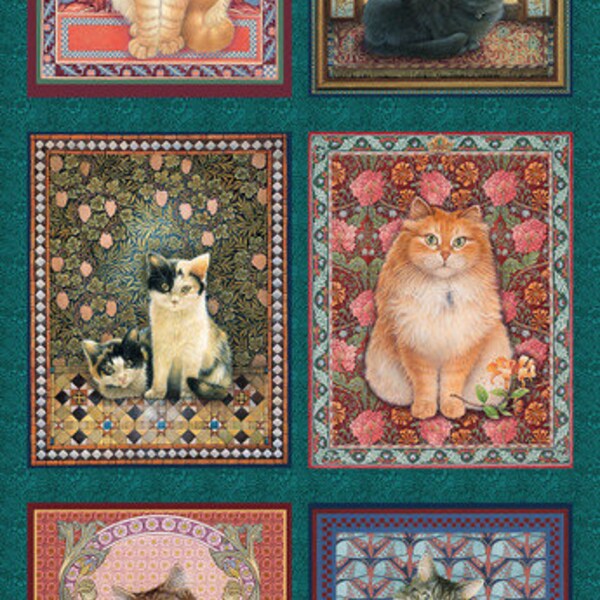 Cat Quilt Panel - Etsy