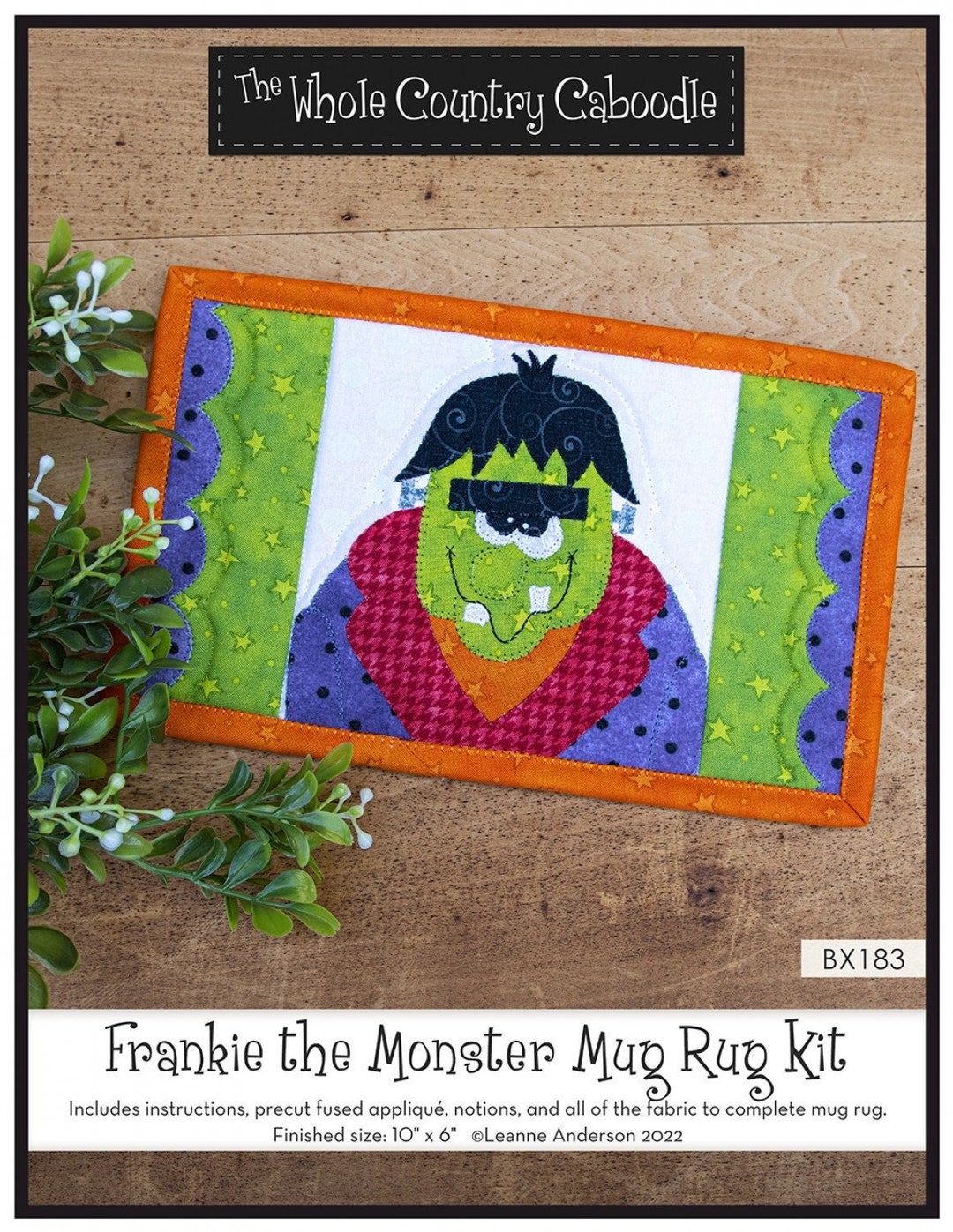 Frankie the Monster Mug Rug Kit, the Whole Country Caboodle, #BX183 ...
