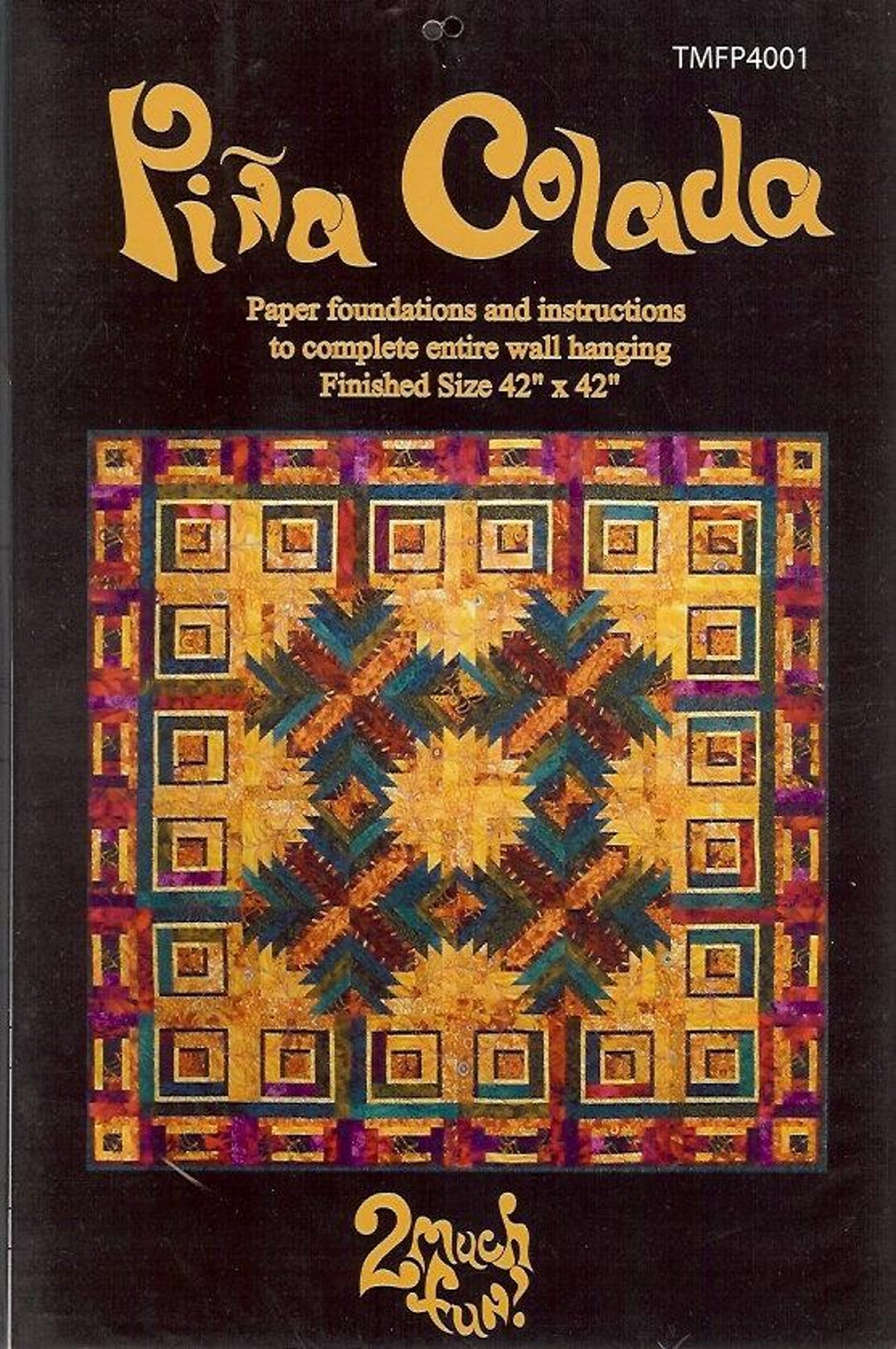 Pina Colada Wall Hanging Pattern, 2 Much Fun, Startingstitches, Paper ...