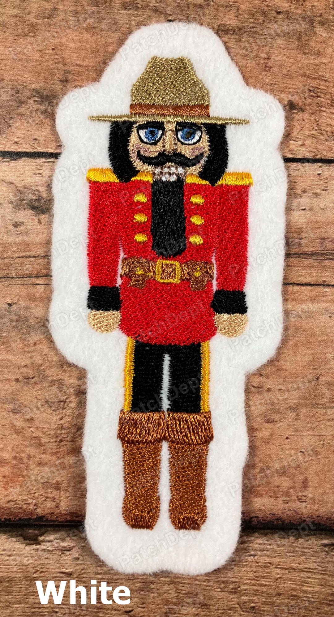 Canadian Mountie Nutcracker Embroidered Iron-on Patch, 1.91 X 4.42 ...