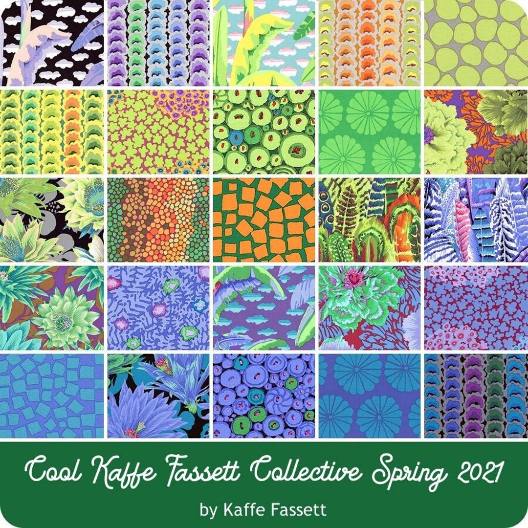 Cool Kaffe Fassett Collective Spring 2021 Layer Cake, Free Spirit ...