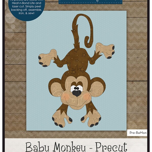 Monkey Applique - Etsy