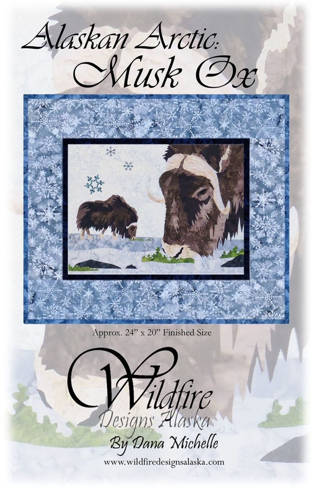 Alaskan Arctic: Musk Ox Wall Hanging Pattern, Wildfire Designs Alaska ...