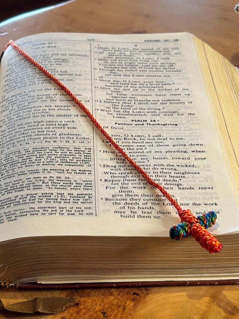 Collection (5) Hand‑tied Cross Bookmarks (set of 5) | Christian Gifts ...