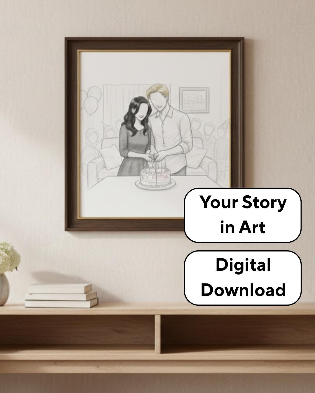 Turn Your Favorite Memory Into Art | Single Panel Custom Illustration ...