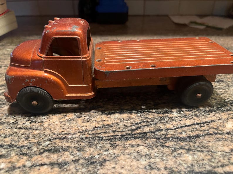 Vintage Rare Copper Color Stucto Flatbed Toy Truck - Etsy