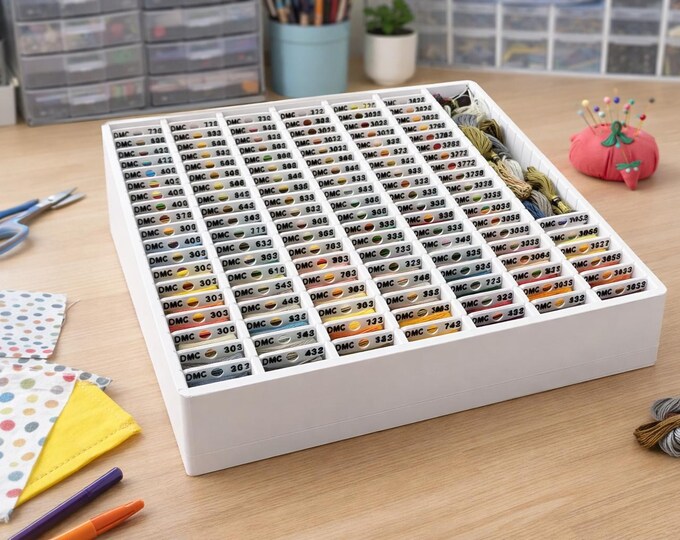 Embroidery Thread Organizer Box for Floss Storage, Ideal for Cross ...
