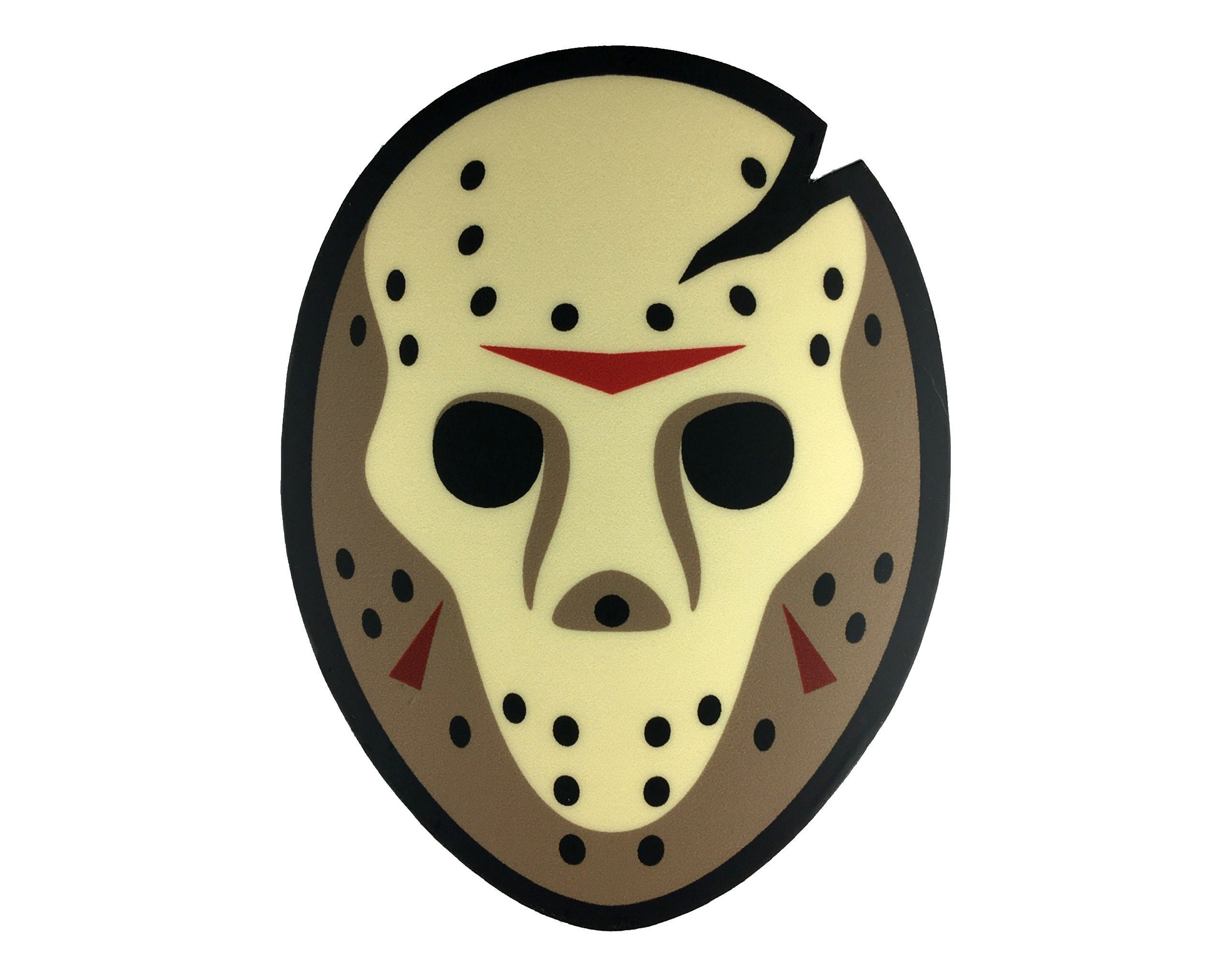 Voorhees Hockey Mask Sticker Friday the 13th Horror Movie Funny Jason ...
