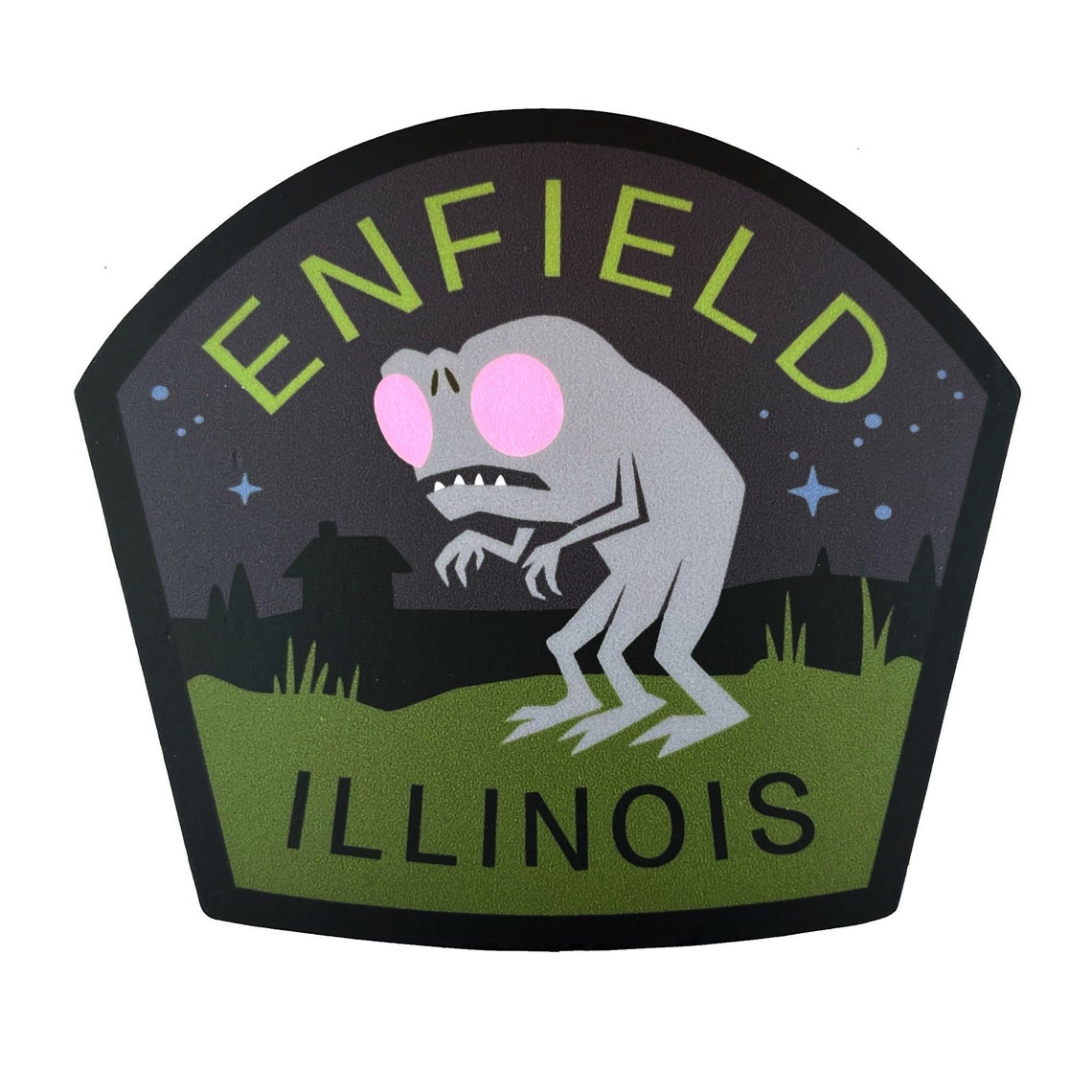 Enfield, Illinois Travel Sticker | Enfield Horror | Cryptozoology ...