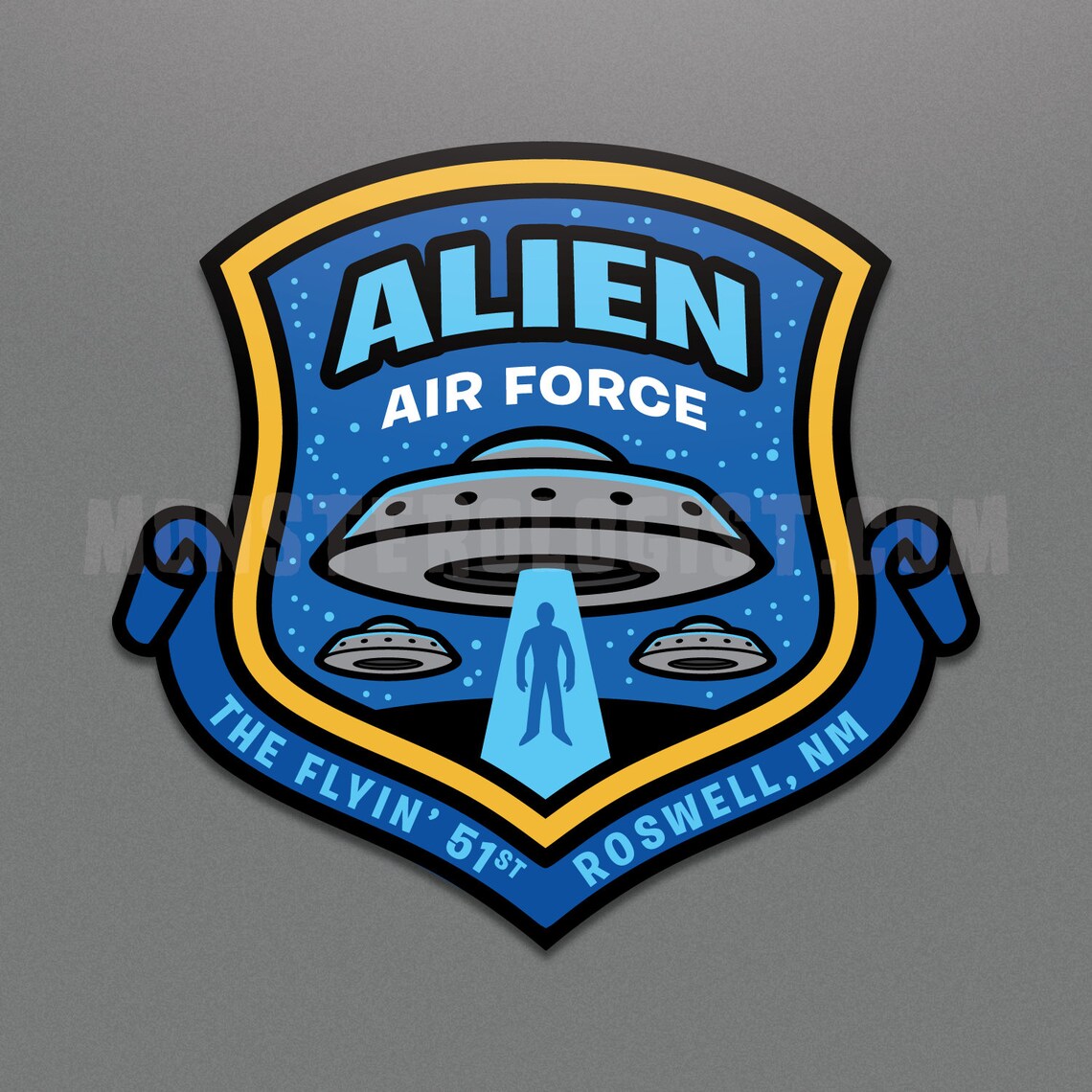 Alien Air Force Military Insignia UFO Sticker | Alien & UFO ...