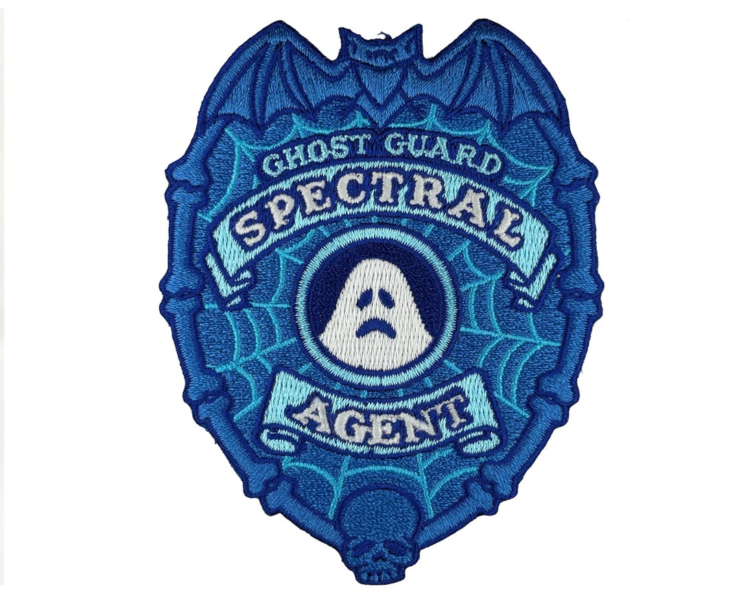 Ghost Guard: Spectral Agent Embroidered Patch - Glow-in-the-dark ...