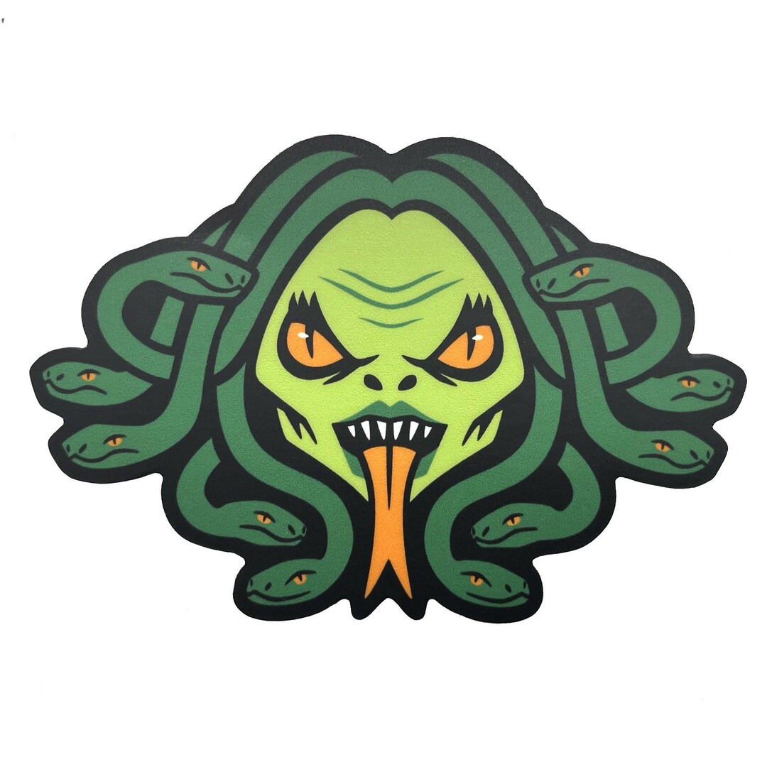 Medusa Mythological Creature Sticker | Medusa | Mythology | Cryptid ...
