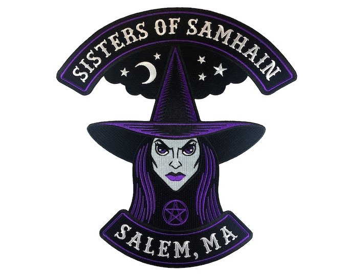 Sisters of Samhain Witch Back Patch Halloween Motorcycle Club Embroidered - Etsy