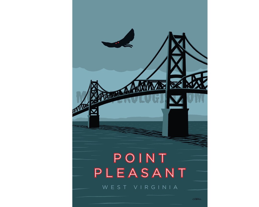 Point Pleasant, West Virginia Mothman Travel Postcard 4x6 Print ...