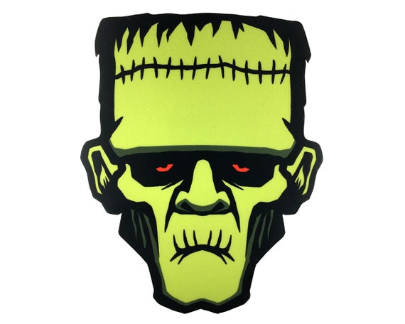 Frankensteins Monster Head Sticker Classic Horror - Etsy