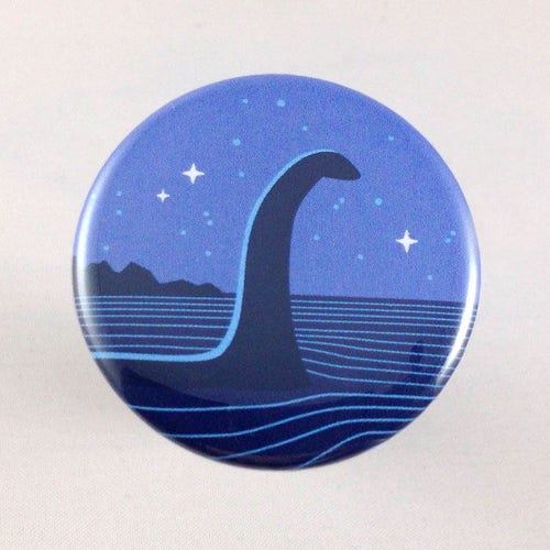 Nessie Pin Loch Ness Monster Pin Nessie Art Loch Ness Art - Etsy