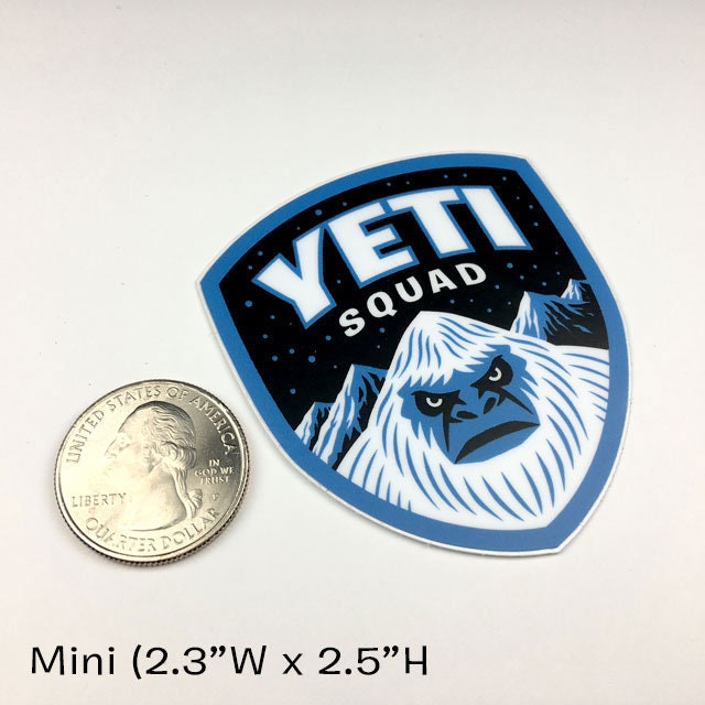 Yeti Squad Sticker Military Shield/badge/insignia Die-cut - Etsy