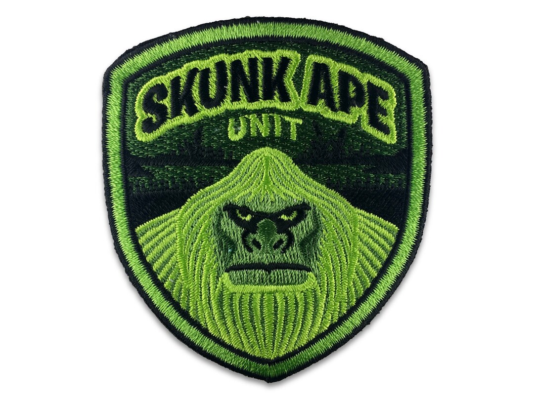 Skunk Ape Unit Embroidered Patch | Bigfoot | Cryptozoology | Bigfoot ...