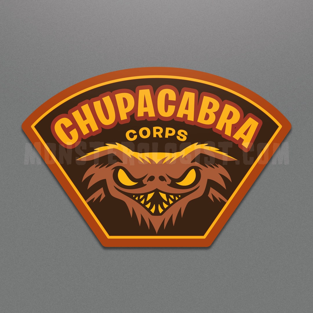 Chupacabra Corps Sticker Cryptozoology Military Badge Paranormal ...